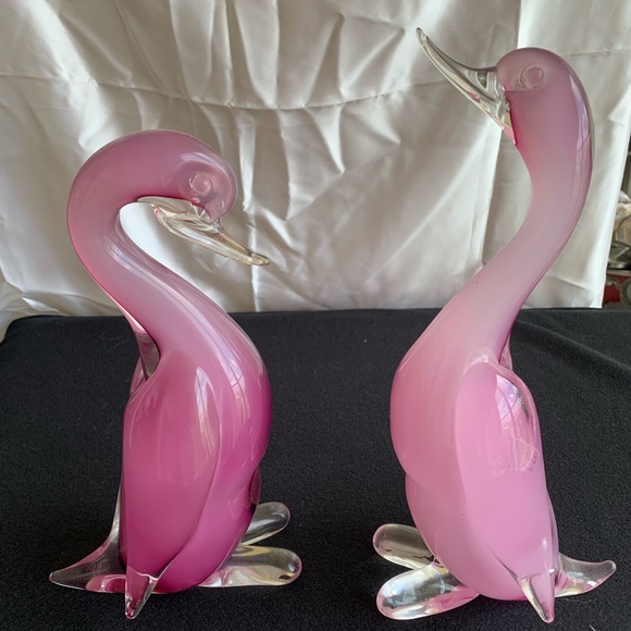 Murano | Art | Vintage Massive Murano Amethyst Art Glass Birds Figurine ...